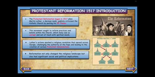 The Protestant Reformation 1517 Powerpoint.Lesson 43 Bundle: World History