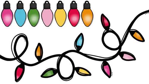 Christmas Holiday Lights Clip Art PNG and GIFs by dana carolyn clip art