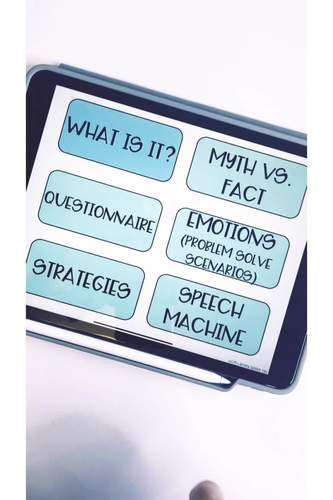 Digital Fluency (Stuttering) Speech Therapy Activities by Speech Tea