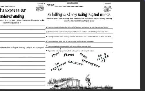 Cajun Folktales Journal - 3rd Grade (Aligned to Guidebooks/ILC) | TPT