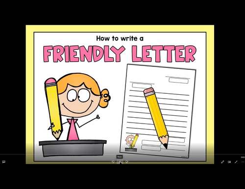 Friendly Letter Writing Templates, Activities & Teaching Video | TPT