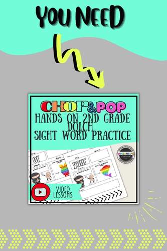 Chop and Pop Hands On 2nd Grade Dolch Sight Word Practice | TPT