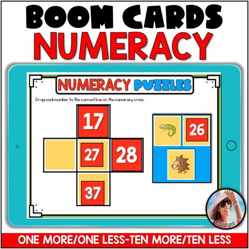 Number Sense: One More, One Less, Ten More, Ten Less – Boom Cards Bundle