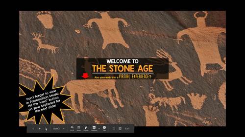 The Stone Age Google Classroom Distance Learning | Digital Early Humans