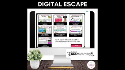 Wh Questions Digital Escape Boom Cards - What, Where, When, Why, Who, How