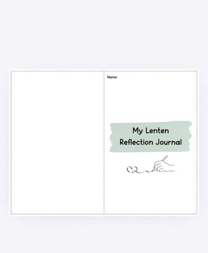 Catholic Lent Reflection Journal - Weekly Reflection Activities for 6 weeks