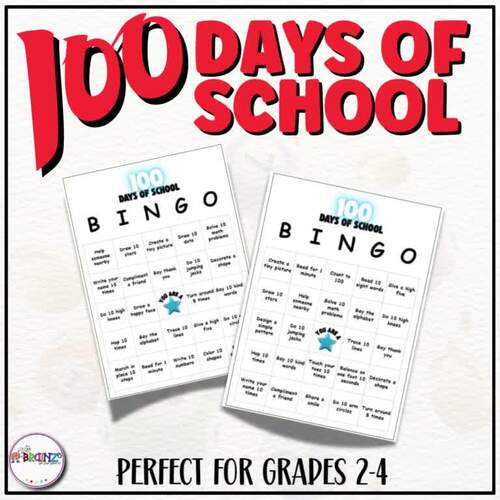 100 Days of School Editable Bingo Game | No Prep Classroom Activity by ...