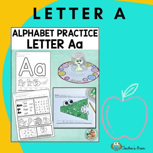 Alphabet Practice Worksheets | LETTER A Activities & Crafts | TpT