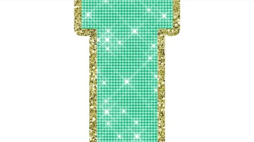 Varsity Letters, Numbers Rainbow Diamond Sparkles Bulletin Board, Back ...