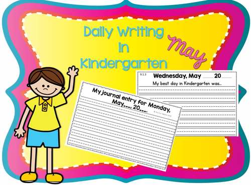 Kindergarten Writing Activities for May | May Writing Prompts for K
