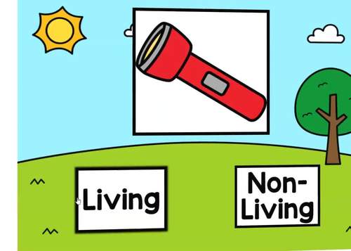 Living and Nonliving Things Sort Boom Cards Kindergarten Life Science ...