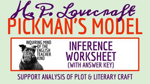 "Pickman's Model" by H.P. Lovecraft Reading Analysis Worksheet | Horror ...