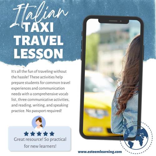 Italian Travel Lesson - Negotiating a Taxi by Esteem Learning | TPT