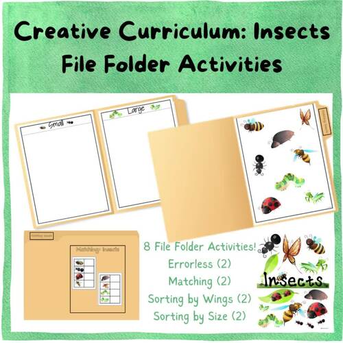 Creative Curriculum/Teaching Strategies Insects File Folder Activities