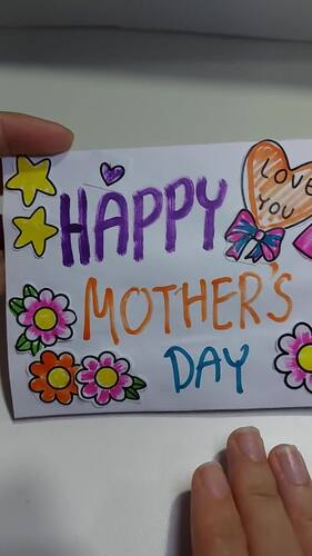 Mother’s Day Pop-Up Card Craft (GIRL)| Cut & Paste Activity (2 PDFs ...