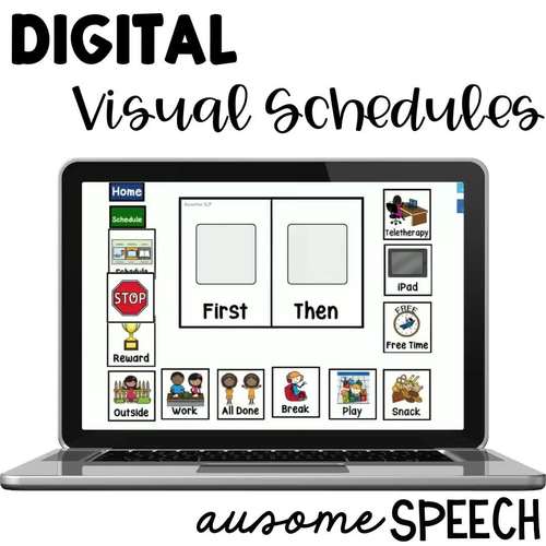 Visual Schedule (Print and Digital) by Ausome Speech | TPT