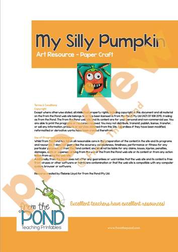 Pumpkin Craft and Writing Activity | Silly Pumpkin Halloween Fun