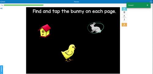 Spring Visual Perception Boom Cards Find the Bunny by CreativeCOTA LLC