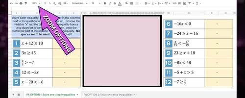 PIXEL ART: Solve One-Step Inequalities (2 Options) DISTANCE LEARNING