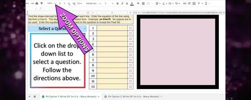 PIXEL ART (TC): Slope-Intercept Form from Point & Equation of ...