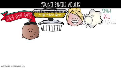 Young Single Adults clip art, YSA, LDS COMBO PACK by Melonheadz Clipart