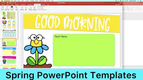 Spring Theme PowerPoint Templates by Coloring Sunshine | TPT