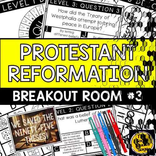 Protestant Reformation Reading Comprehension Breakout Room Activity