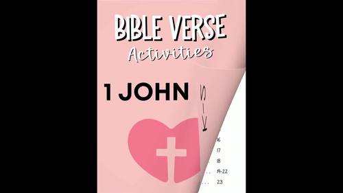 Bible Memory Verse Activities for 1 John 4:19 by The Jillybean Jar