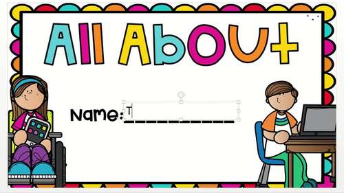 ALL ABOUT ME (Student) Activity | Digital ONLINE Distance Learning | PPT