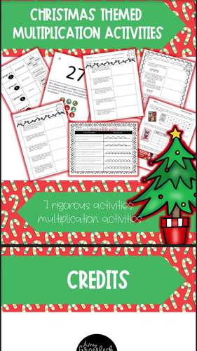 Christmas Multiplication Word Problems and Activities by My Kids Have Class