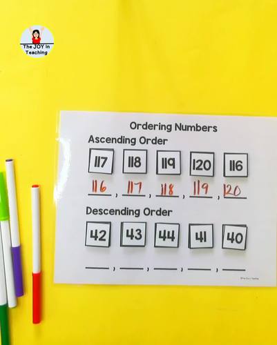 Number Math Center Activity by The Joy in Teaching | TPT
