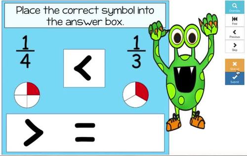 Comparing and Ordering Fractions - Digital Task Cards by Miss Coffee's ...