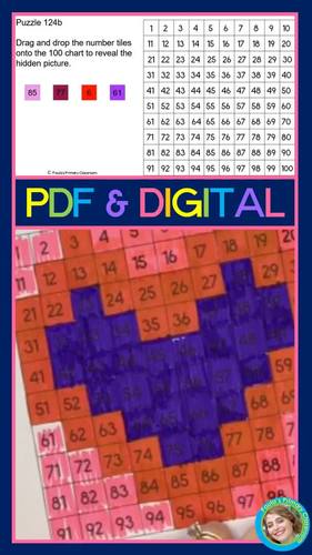 Valentines Day 100s Charts | Hundreds Chart Mystery Pictures Print and ...