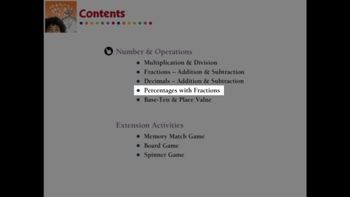 Number & Operations: Percentages with Fractions - MAC Gr. 3-5 | TPT