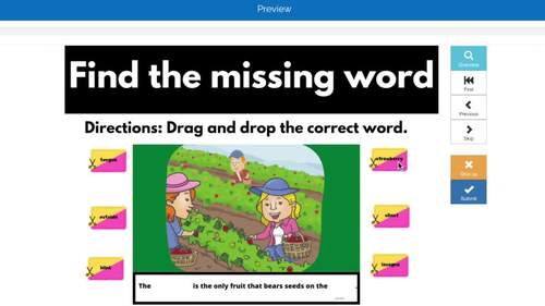 Sight Word Sentences Fill in the Blank Stage 5 Boom Cards ™ | TpT
