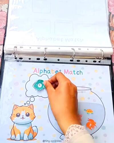 Alphabet Match Activity-Upper Lower Case Letter Learning-for Preschool ...