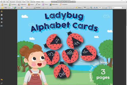 Alphabet, Ladybug Letters Game, Preschool, Kindergarten Classroom, home ...