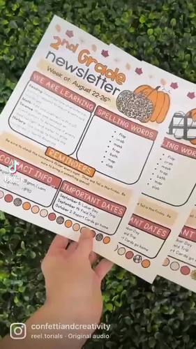 Fall Newsletter Templates by Confetti and Creativity | TPT