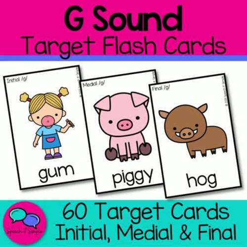 G Sound Articulation Target Cards - Artic - Apraxia - Phonology ...