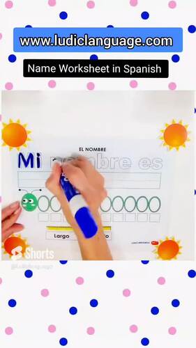 Spanish Name worksheet by LudicLanguage | TPT