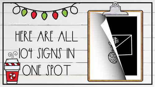 Christmas Classroom Decorations - Printable Posters/Signs by Shore ...