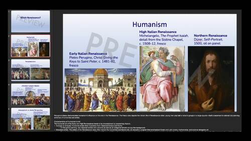 Art History: Powerpoint of Renaissance Art Characteristics and Terms