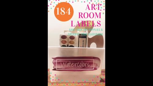 Optical Illusion Art Project and Art Supply Labels | TpT