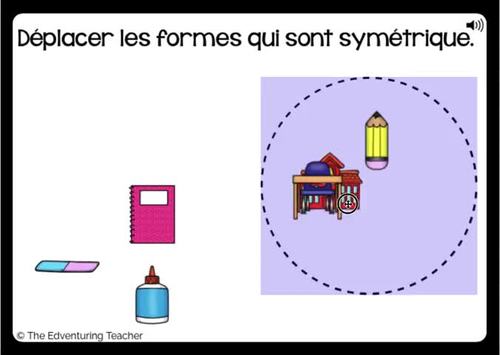 French Symmetry Digital Task Cards French Boom Cards by The Edventuring ...