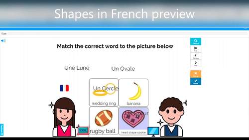 SHAPES French Distance Learning | SHAPES French BOOM Card Shapes
