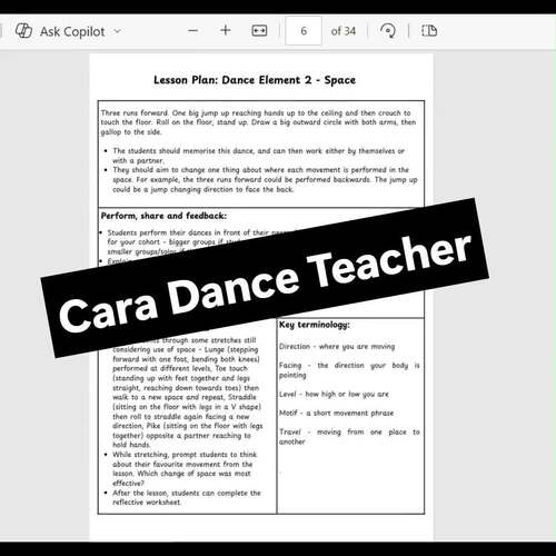 PE Dance Unit Lesson Plans, Primary Curriculum, No Prep Teaching Bundle