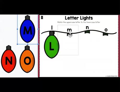 Letter Matching Uppercase and Lowercase Concepts of Print Digital