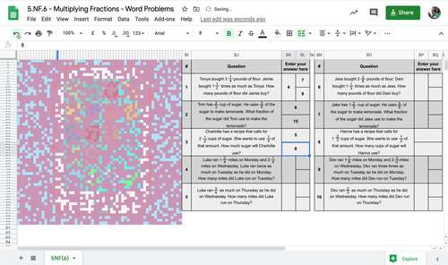 Digital Math Mystery Pixel Art 5th Grade Math Review Operations with ...