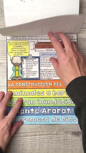 Noah's Ark SPANISH Craft & Bible Story Lesson Flip Book | Sunday School