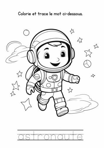 French Alphabet Workbook with Coloring Drawings by Creative Lab by Dorin